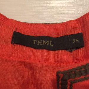 THML | Dresses | Thml Orange Linen Dress | Poshmark